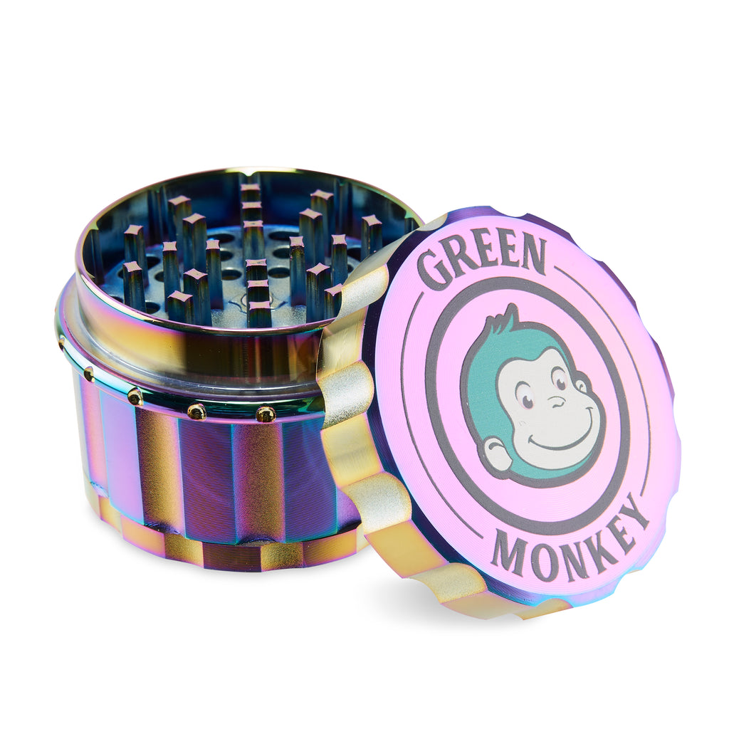 Green Monkey Grinder - Javan - 63mm - Rainbow – Green Monkey Grinders